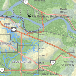 City of Surrey Traffic Volume Map