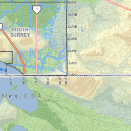 City of Surrey Traffic Volume Map